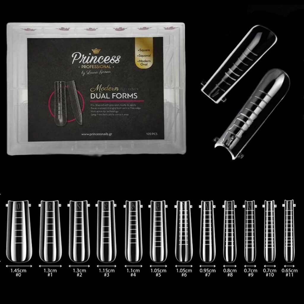 Καλουπια νυχιων καμπυλη C 120ΤΕΜ – Princess Nails
